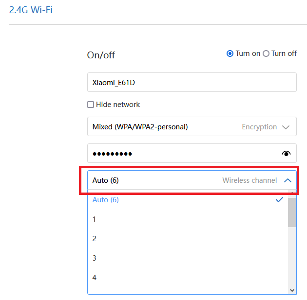 Change Wi-Fi Channels for Xiaomi Router