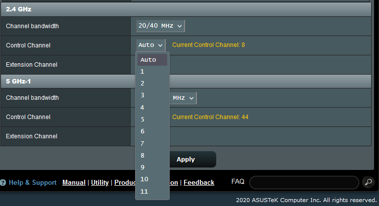 Change Wi-Fi Channels for ASUS Router