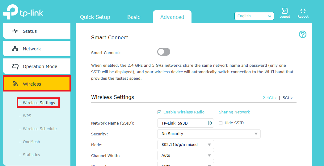 Change Wi-Fi Channels for TP-Link Router