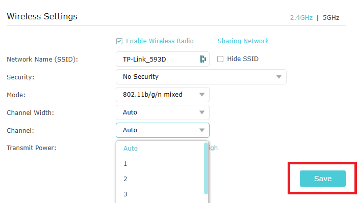 Change Wi-Fi Channels for TP-Link Router